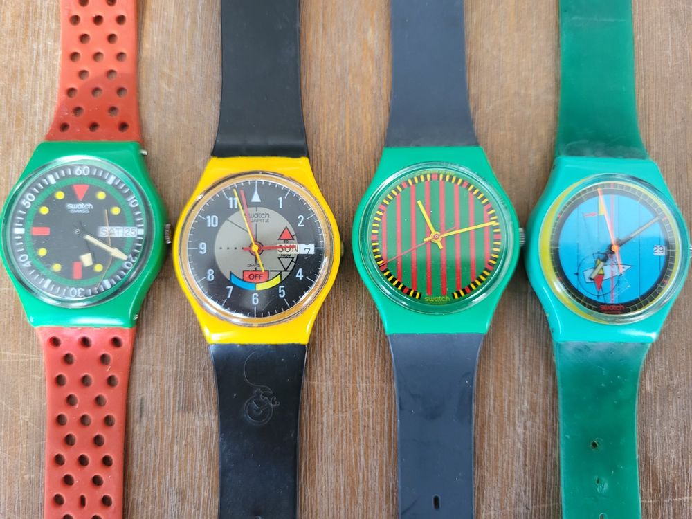 SWATCH 4 STÜCK VON 1985-1987 (Gebraucht) in Lommiswil für CHF 124 – mit ...
