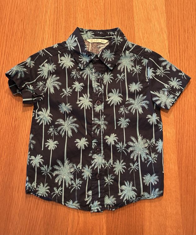 Kurzarmhemd Hawaii-Style Gr. 4-5 J. (Neu (gemäss Beschreibung)) in ...