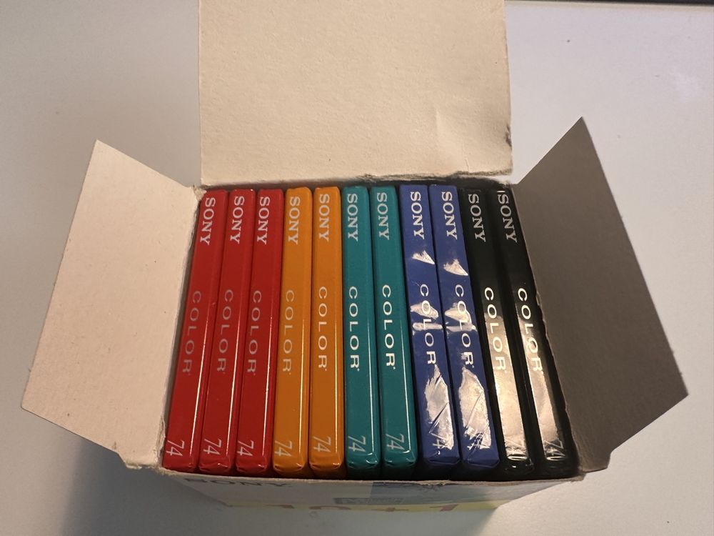 Sony MiniDisc Color 74 (10+1 Pack) – originalversiegelt (Neu und ...