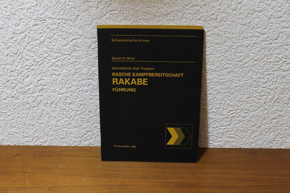 Reglement Rasche Kampfbereitschaft RAKABE Führung (Gebraucht) in Belp ...