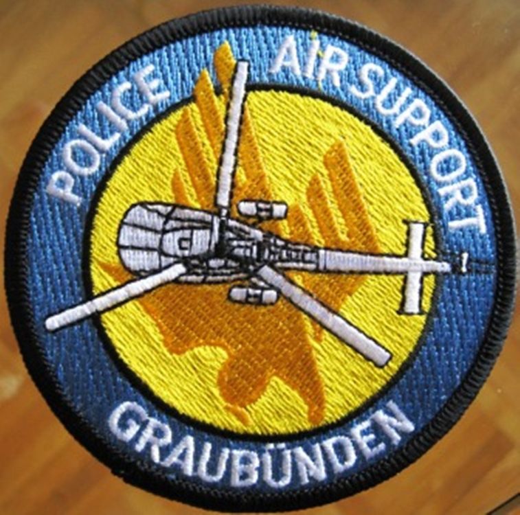 Alouette AIR SUPPORT POLICE GRABÜNDEN Stoff | Kaufen auf Ricardo