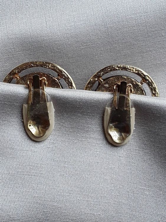 Vintage Gold/Blaue Glas Ohrclips, 80er (Gebraucht) in Zürich für CHF 24 – mit Lieferung auf ...