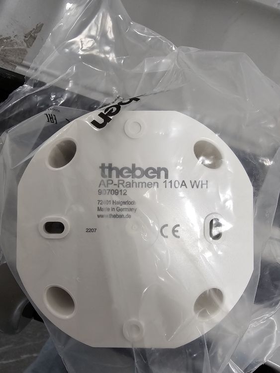 Theben AP-Rahmen 110A WH - Neuwertig & Originalverpackt (Neu und ...