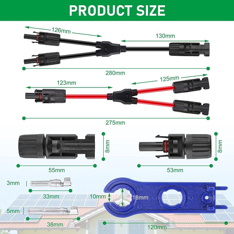 Solarpanel Solarkabel Y-Verteiler Solar Kabel+MC4 Stecker (Neu (gemäss Beschreibung)) in Thun ...