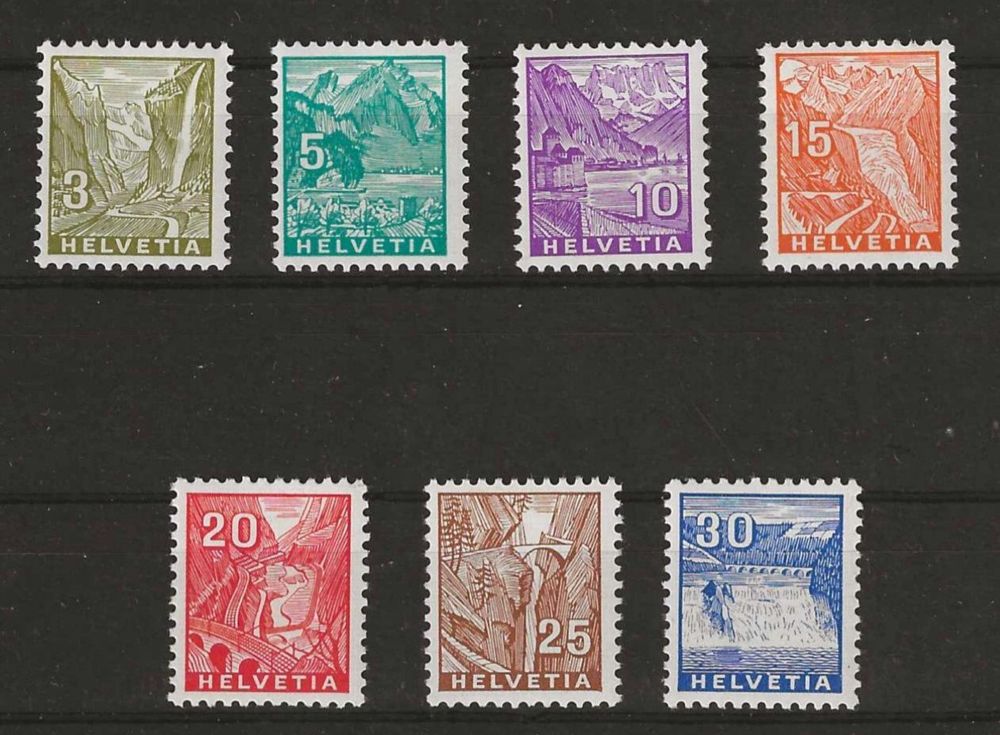 1934 : Serie Nr. 194 - 200 postfrisch ** KP 160.-- (Gebraucht) in Gümligen für CHF 15 – mit ...