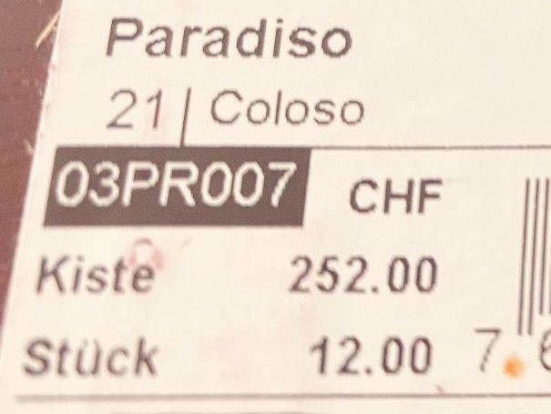 Paradiso Coloso | Kaufen auf Ricardo