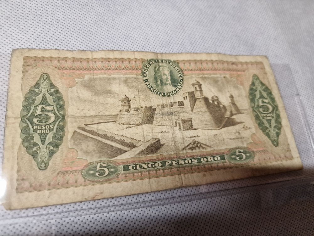 Banknote Colômbia 1971 (Gebraucht) in Herisau für CHF 1.2 – mit Lieferung auf Ricardo kaufen