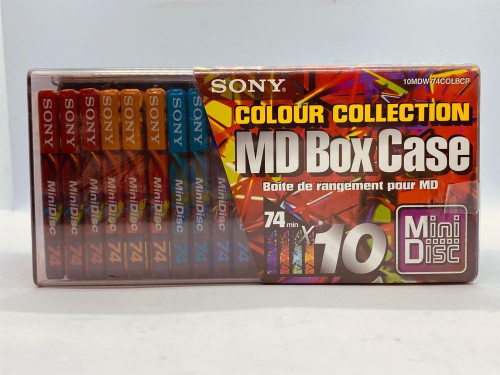 74 Min x10 Sony Minidisc + MD box Case | Kaufen auf Ricardo