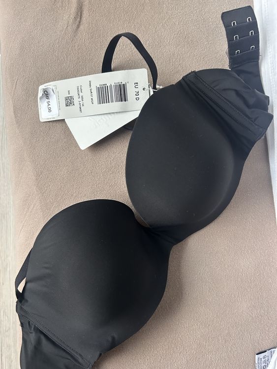 Schwarzer Triumph BH, Grösse 70D, Neu mit Etikett (Neu und originalverpackt) in Zürich für CHF ...