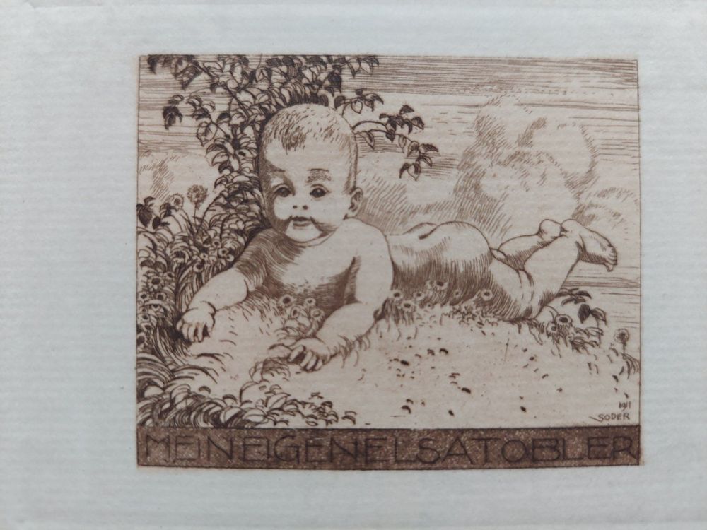 Exlibris Alfred Soder - Original Radierung (Gebraucht) in Obfelden für ...
