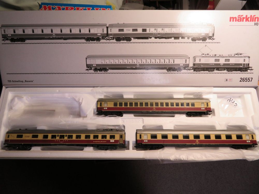 26557 Märklin HO, SBB TEE "Bavarie" 3xPw (Gebraucht) in Dottikon für ...
