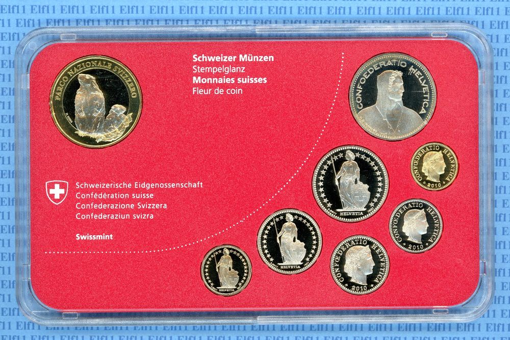 CHF-Münzsatz 2010 stgl Jahrgangssatz (Neu und originalverpackt) in Widnau für CHF 64 – mit ...