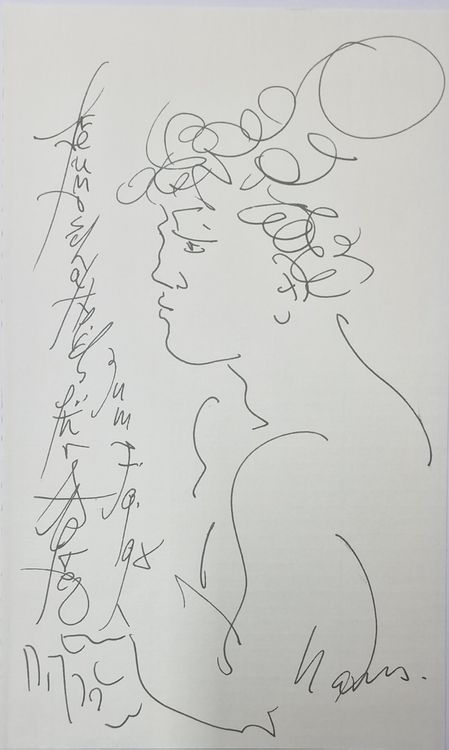 Hans Erni - Handzeichnung signiert (Gebraucht) in Dozwil für CHF 120 – mit Lieferung auf Ricardo ...