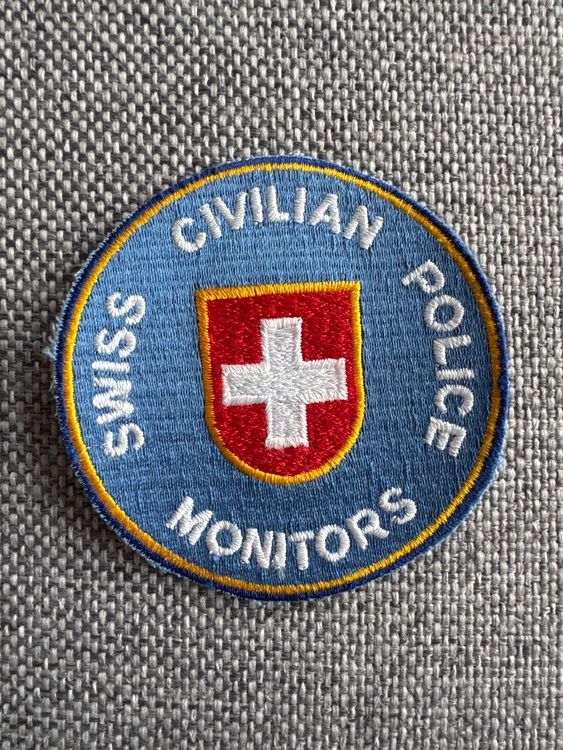 ORIGINAL Patch Swiss civilian Police Monitors (Neu und originalverpackt ...