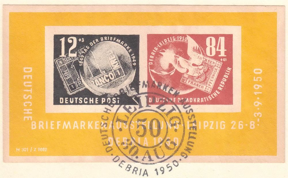 DDR Block 7 Briefmarkenausstellung DEBRIA Leipzig gestempelt | Kaufen auf Ricardo