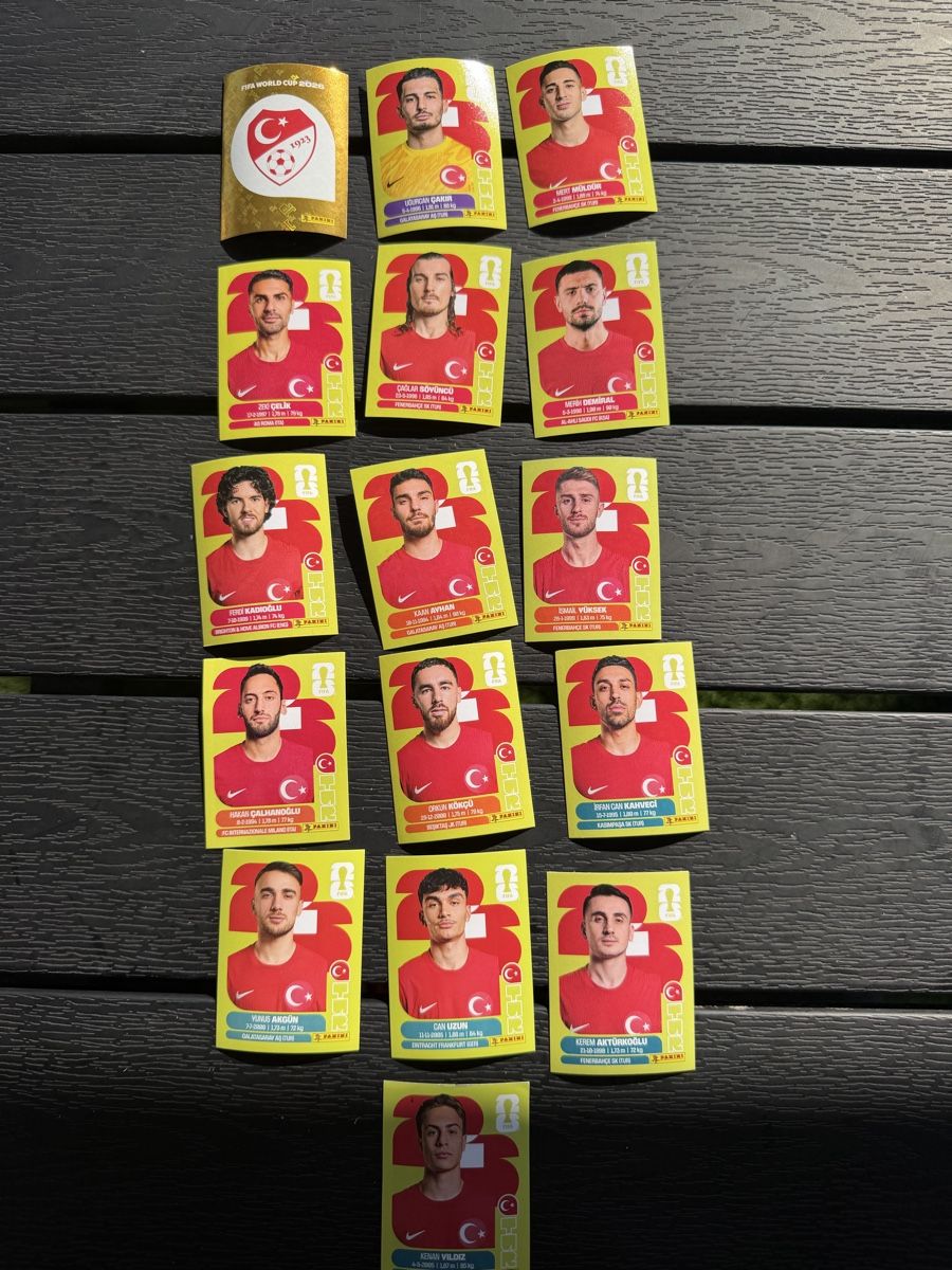 Panini FIFA World Cup 2026 Sticker, Diverse Türkei (Neu (gemäss ...