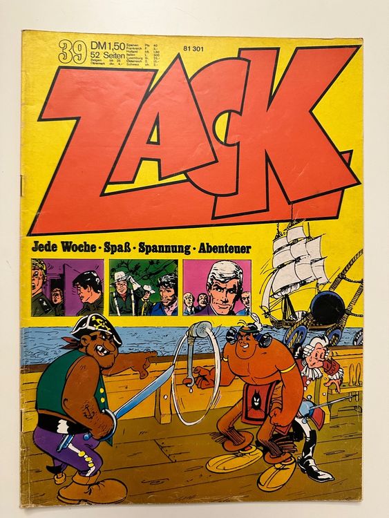 Rarität Zack Comics 39 von 1972 | Kaufen auf Ricardo