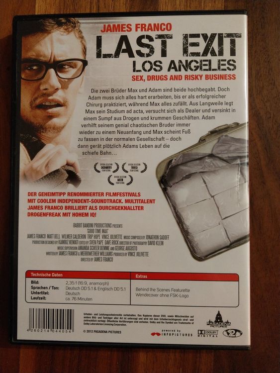 DVD - Last Exit Los Angeles / Good Time Max mit James Franco (Gebraucht ...