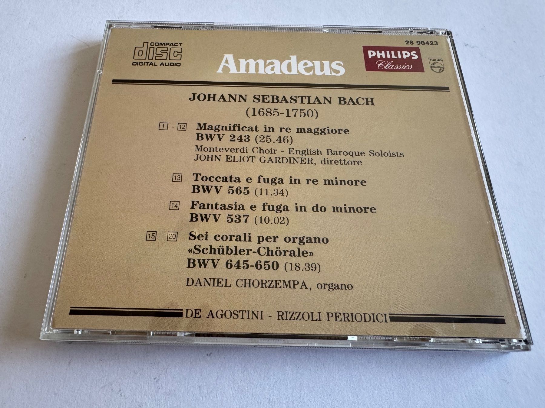 Bach - Amadeus CD - Gardiner - Chorzempa - Philips TOP! (Gebraucht) in ...