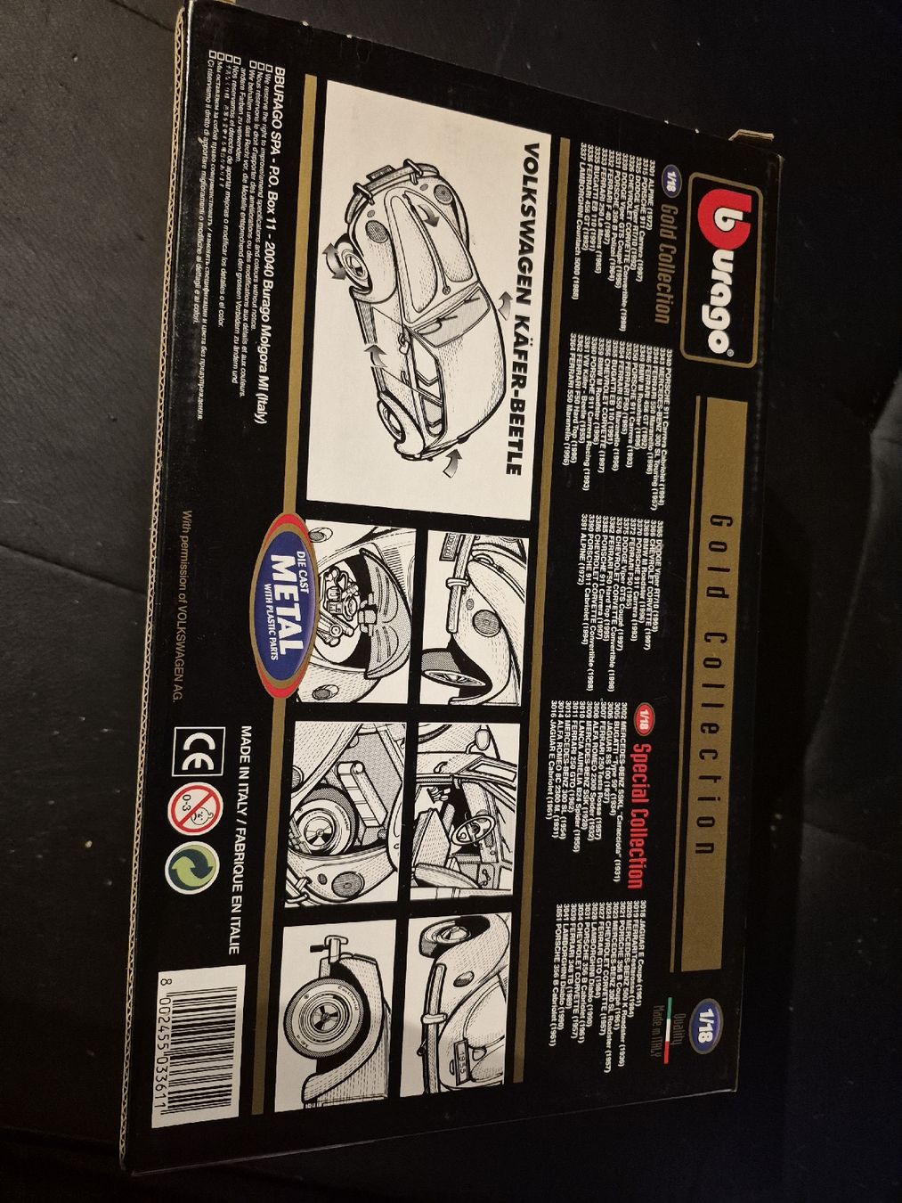 Burago Gold Collection Coccinelle VW 1955 - État Neuf! (Neuf avec ...