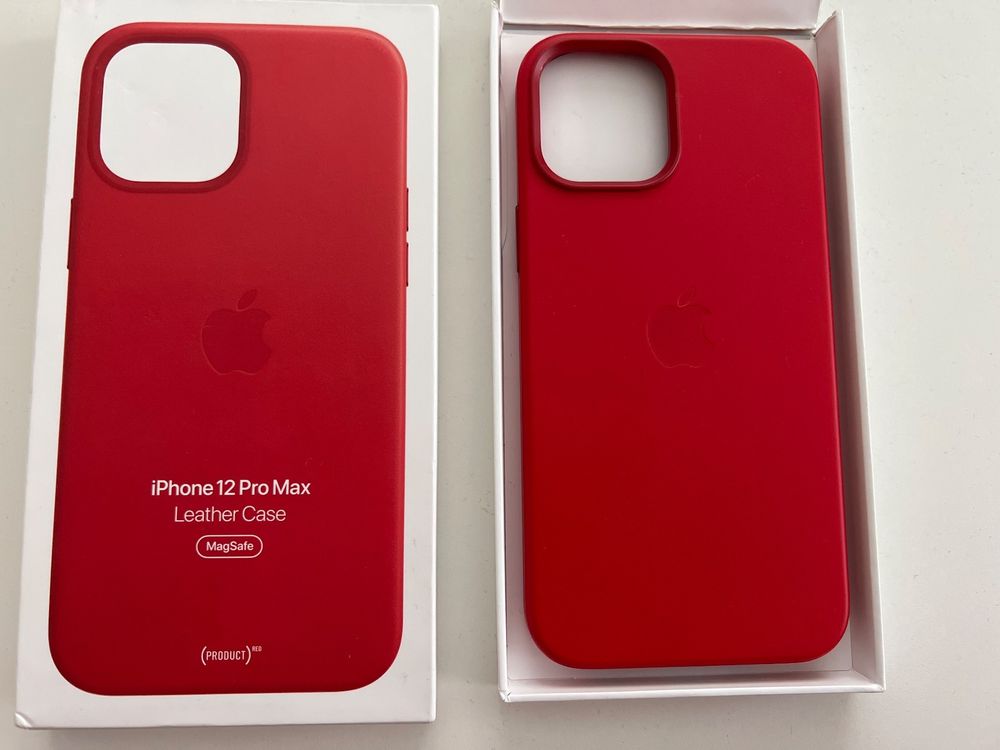 Apple iPhone 12 Pro Max Leather Case mit MagSafe, red | Kaufen auf Ricardo