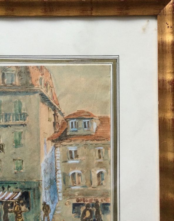 Gassen Scene Aquarell Unleserlich Signiert (Gebraucht) in Root für CHF 10 – mit Lieferung auf ...