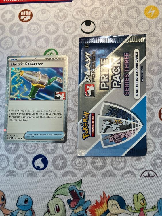 PlayPokémon Prize Pack 3 - Stamp Holo Electric Generator (Neu (gemäss ...