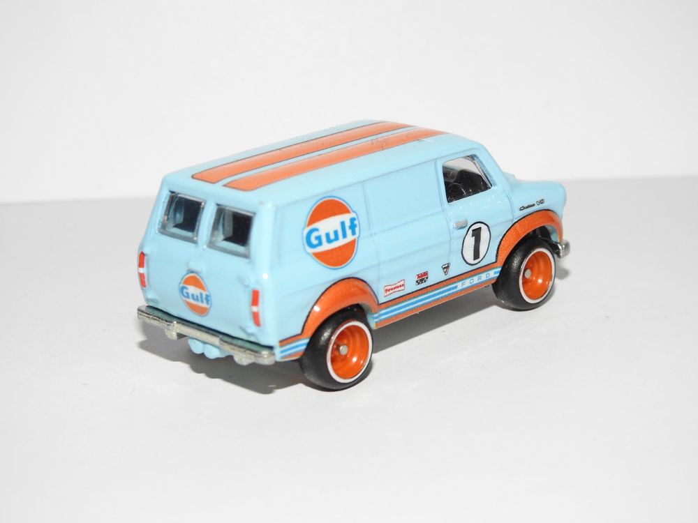 HOT WHEELS CARGO CARRIERS 2018 / FORD TRANSIT SUPER VAN GULF (Gebraucht ...