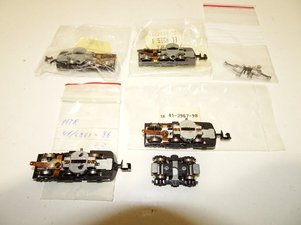 4 Trix Kato Drehgestelle Lokomotiven Ersatzteile Spur N (Gebraucht) in ...