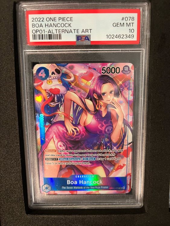 One Piece Card Game - OP01 - PSA 10 Alt Art Boa Hancock | Kaufen auf Ricardo