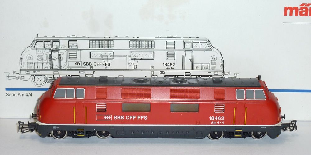 Märklin 3184 Am 4/4 SBB 18462 Diesel H0 ANALOG AC/WS ☼ | Kaufen auf Ricardo