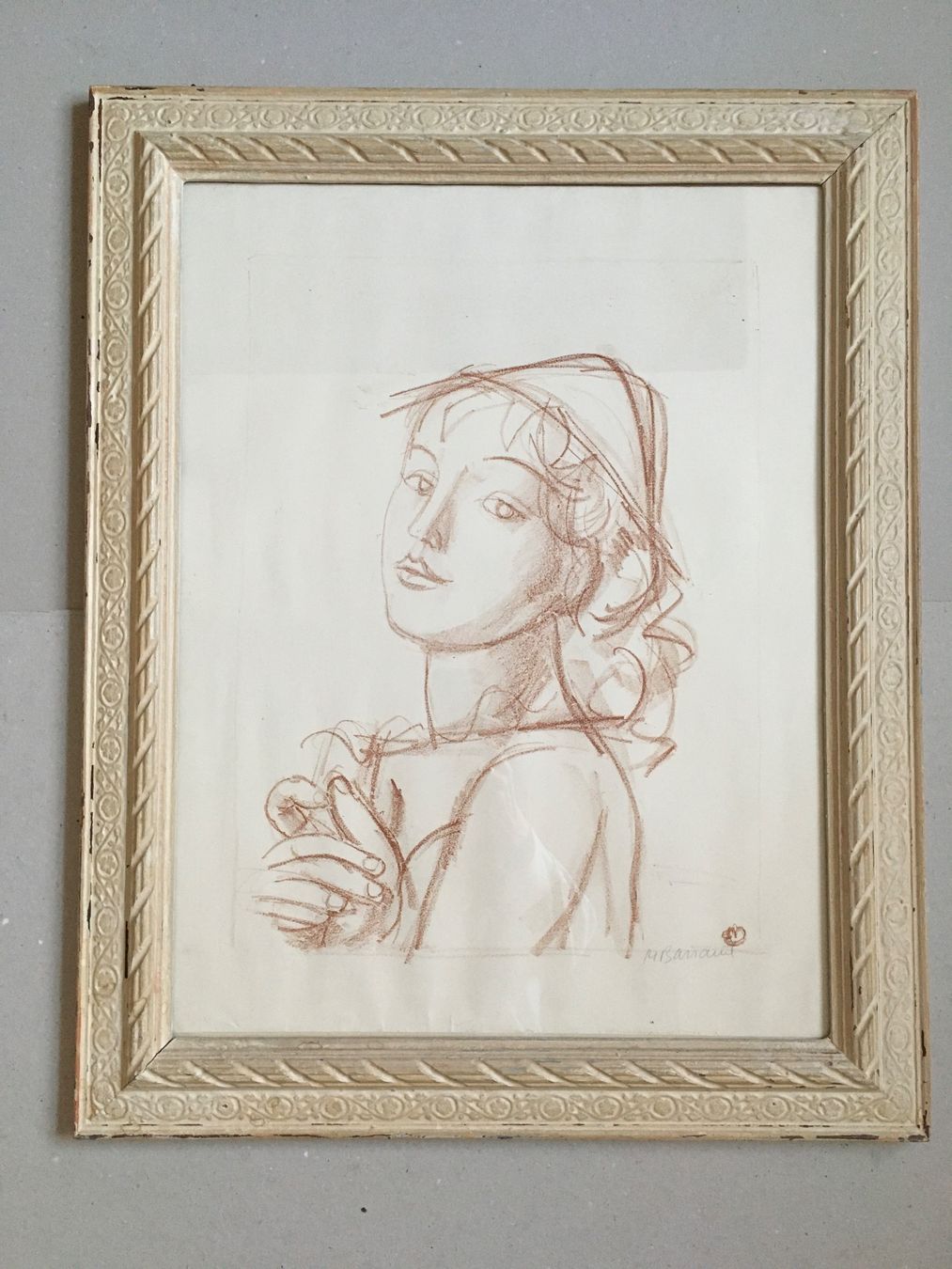 🟡Maurice BARRAUD (1889-1954) Mädchenbildnis Lithografie (Gebraucht) in ...