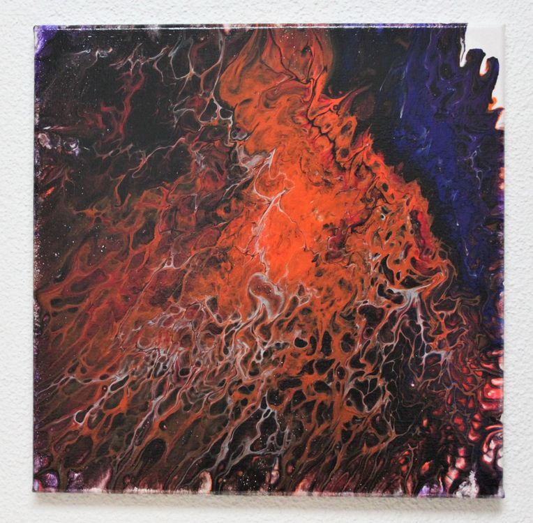 Acryl-Pouring «Vulkanausbruch 2» | Kaufen auf Ricardo