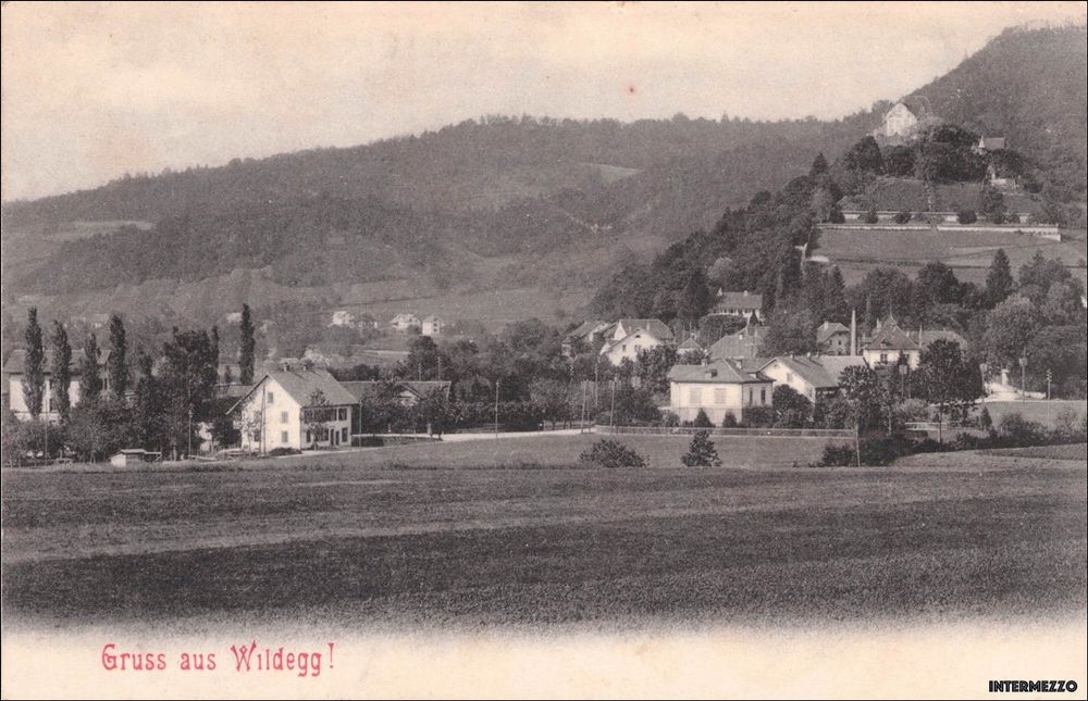 Wildegg AG // 1905 Gesamtansicht Dorf // Sommer (Gebraucht) in Basel ...