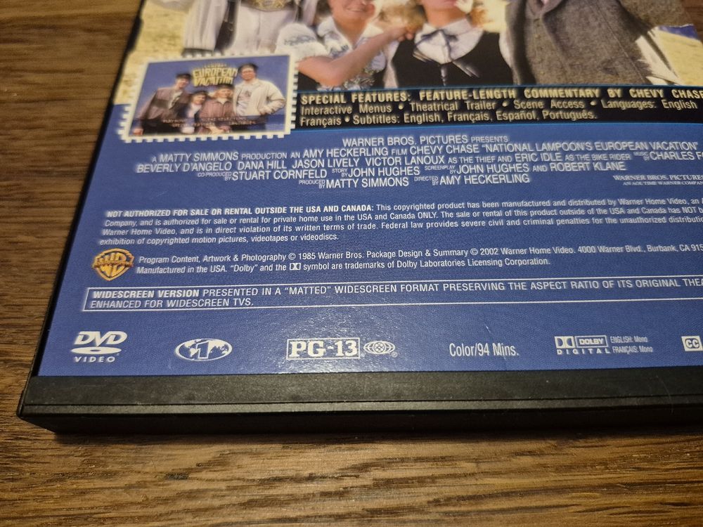 National Lampoon's European Vacation - Chevy Chase (DVD) (Gebraucht) in ...