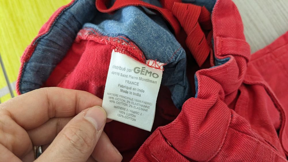 Gémo Kids - rot - 110 (5 Jahre) - Verstellbarer Hosenbund | Kaufen auf ...