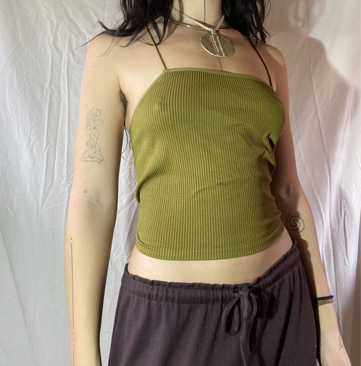 Grünes Crop top Spaghettiträger (Gebraucht) in Rehetobel für CHF 4 ...