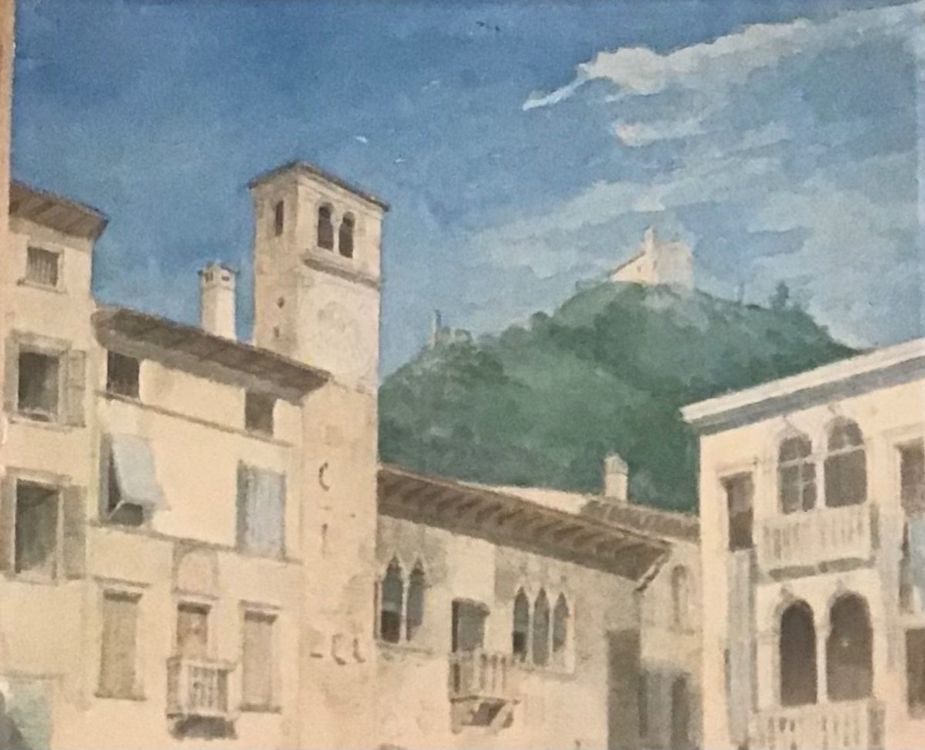 Mario AUGUSTO (1895-1941) Hoff Ansicht Aquarell | Kaufen auf Ricardo