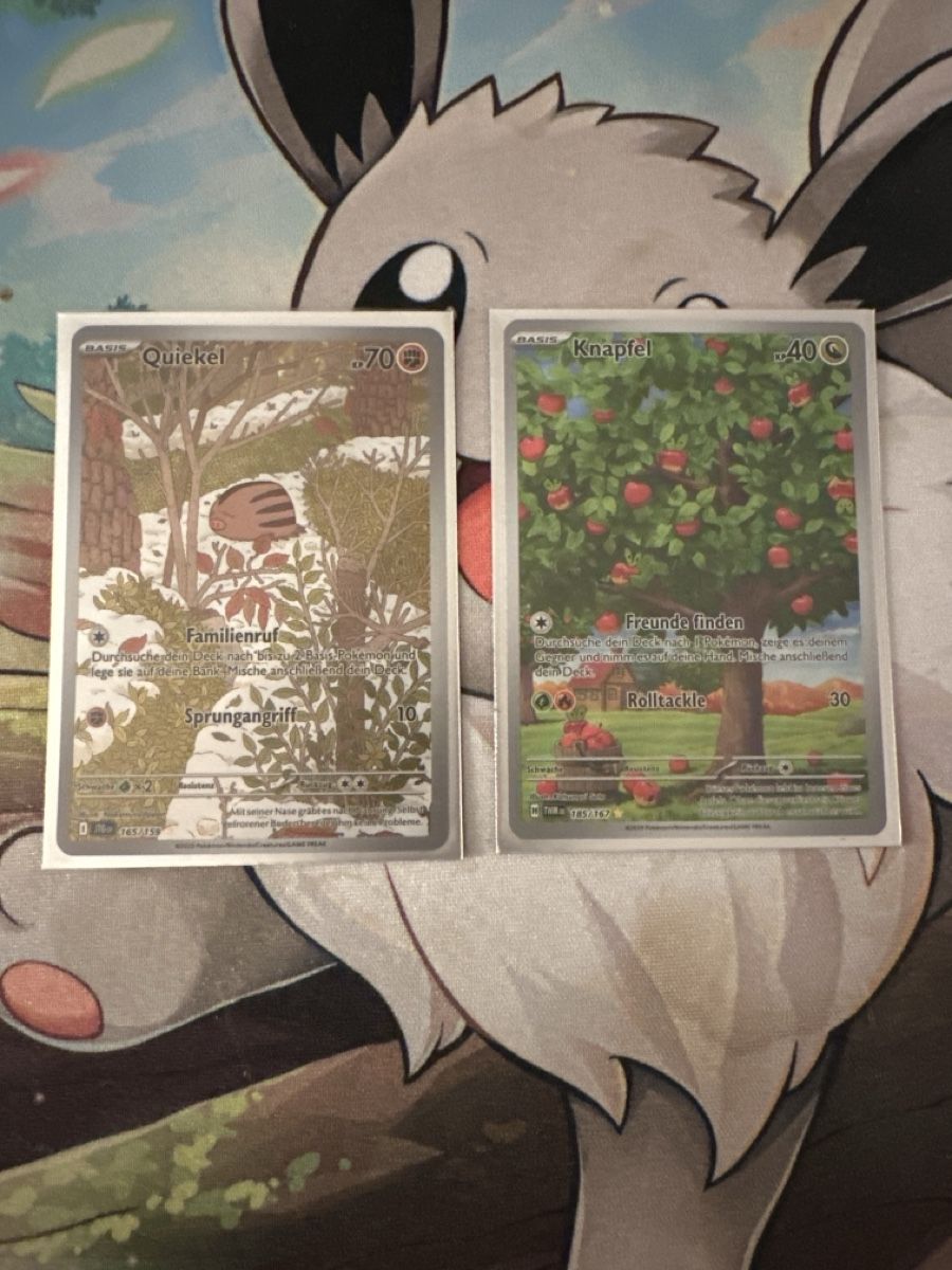 Quiekel & Knapfel Pokémon Karte - Top Zustand! Selten! (Neu (gemäss ...