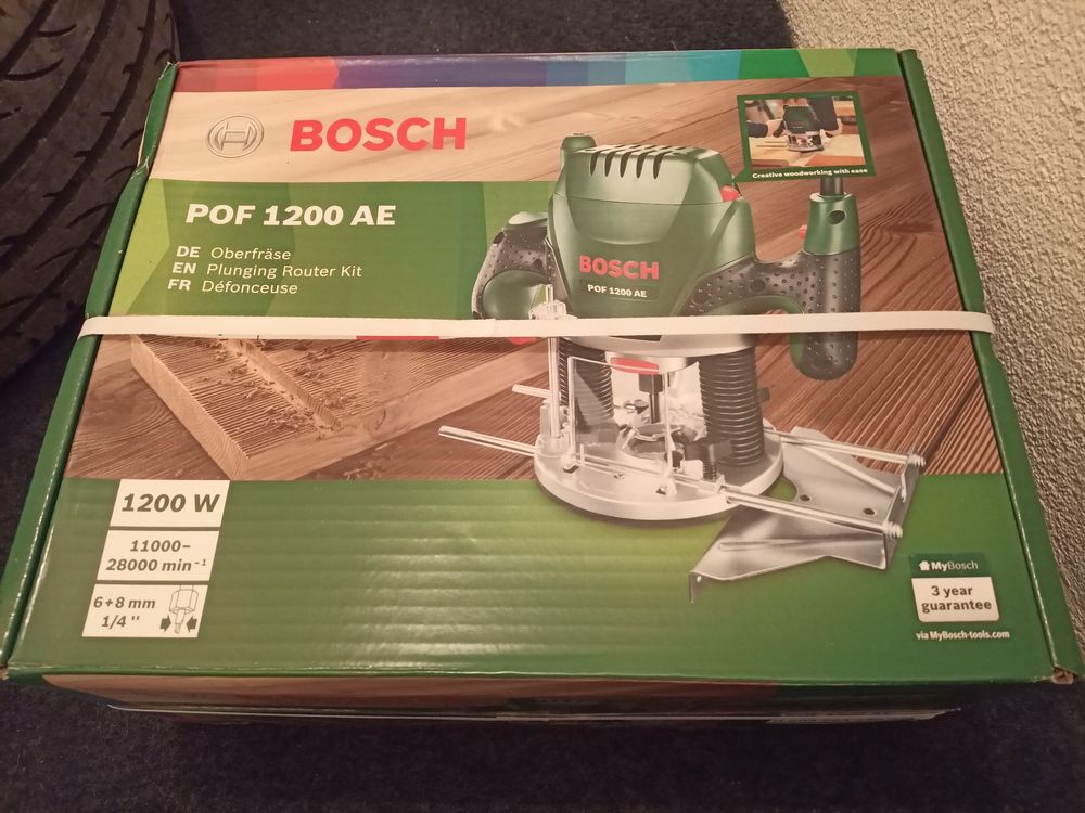 BOSCH Oberfräse POF 1200AE 1200 W Originalverpackt (Gebraucht) in ...