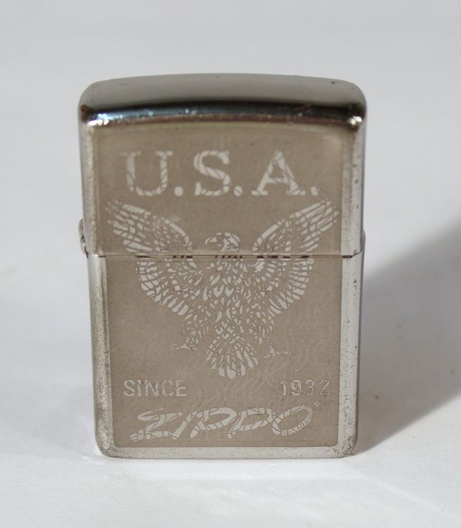 Zippo Benzin Feuerzeug Bradford USA F12 Adler Since 1932 (Gebraucht) in ...