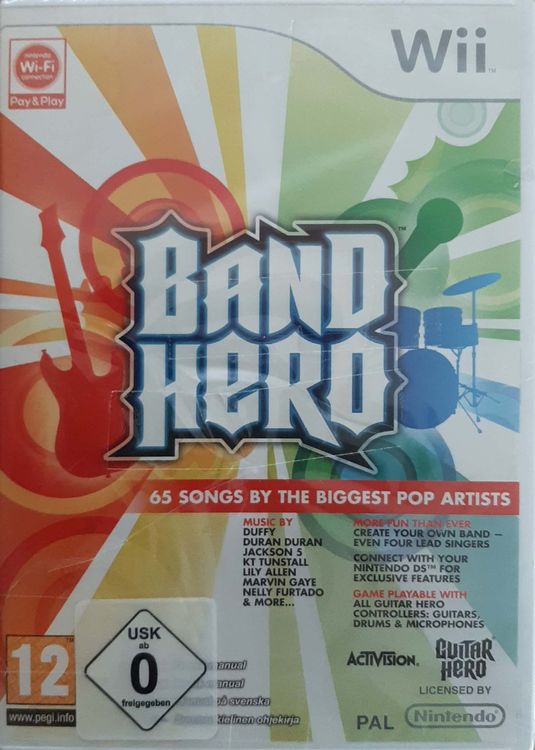 Wii Band Hero 65 Songs von den grössten POP Artisten | Kaufen auf Ricardo