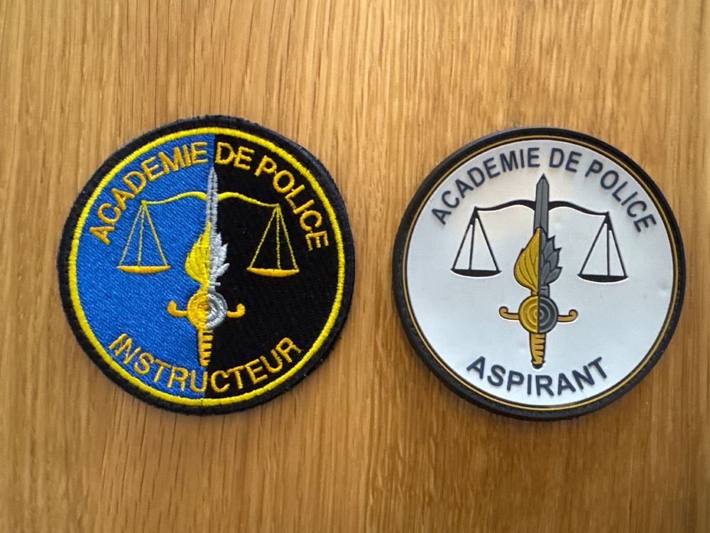 2 verschiedene Patch Académie de Police ( RAR ) (Neu (gemäss ...