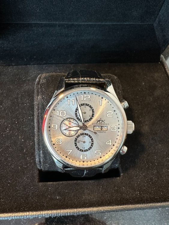 Watch Hindenberg 210-H Excellence Gray Dial Black Leather (Gebraucht) in Zürich für CHF 89 – mit ...