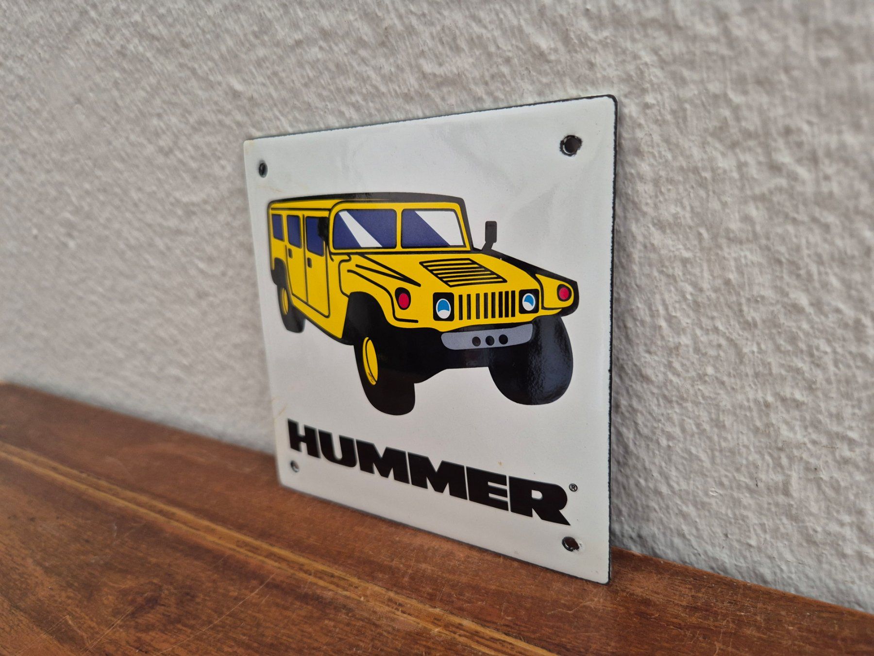 Emailschild Hummer Auto Logo Service Garage Emaille Schild (Neu (gemäss ...