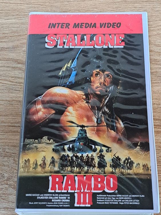 VHS-Video, RAMBO III mit Stallone, Inter Media Video-Edition (Neu ...