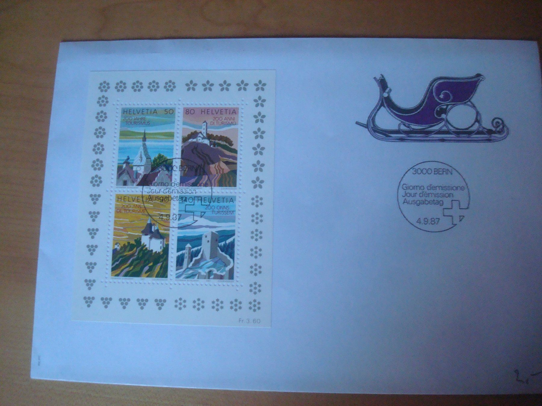 CH Block 1987 Tourismus AB NUR 20 RP‪ (Gebraucht) in Gordola für CHF 0. ...