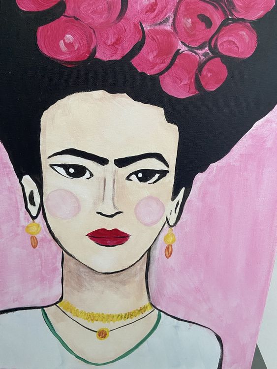 📌„Frida-Kahlo-Style“ Gemälde, Acryl auf Leinwand (Gebraucht) in Luzern ...