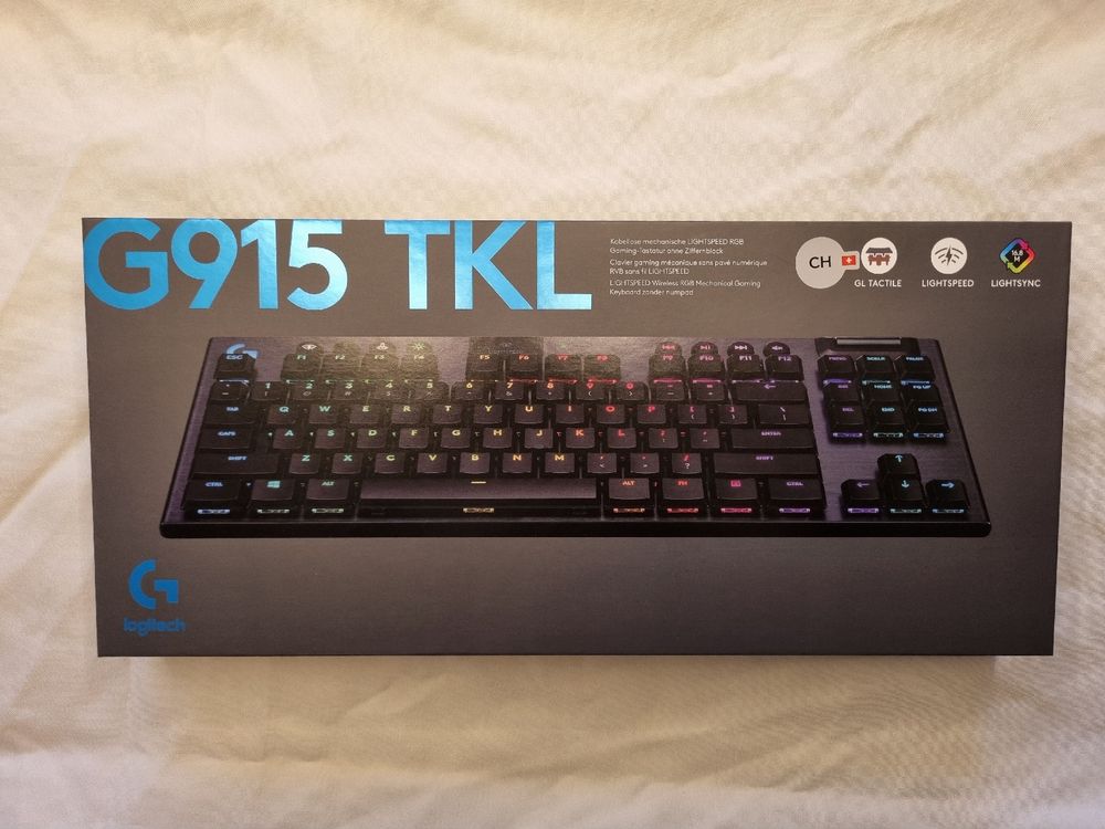 Neue LOGITECH G915 TKL CH Layout Ungeöffnet (Neu und originalverpackt ...