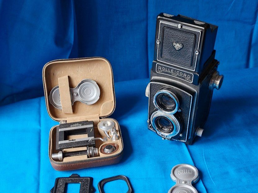 Rolleicord Synchro Compur Kamera mit viel Zubehör, Vintage (Gebraucht ...